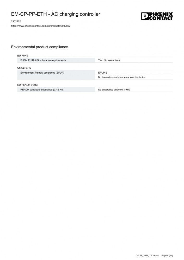 Phoenix Contact 2902802 technical document page 8