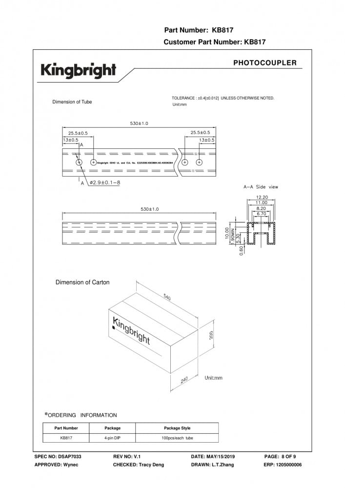 KB817 datasheet page 8