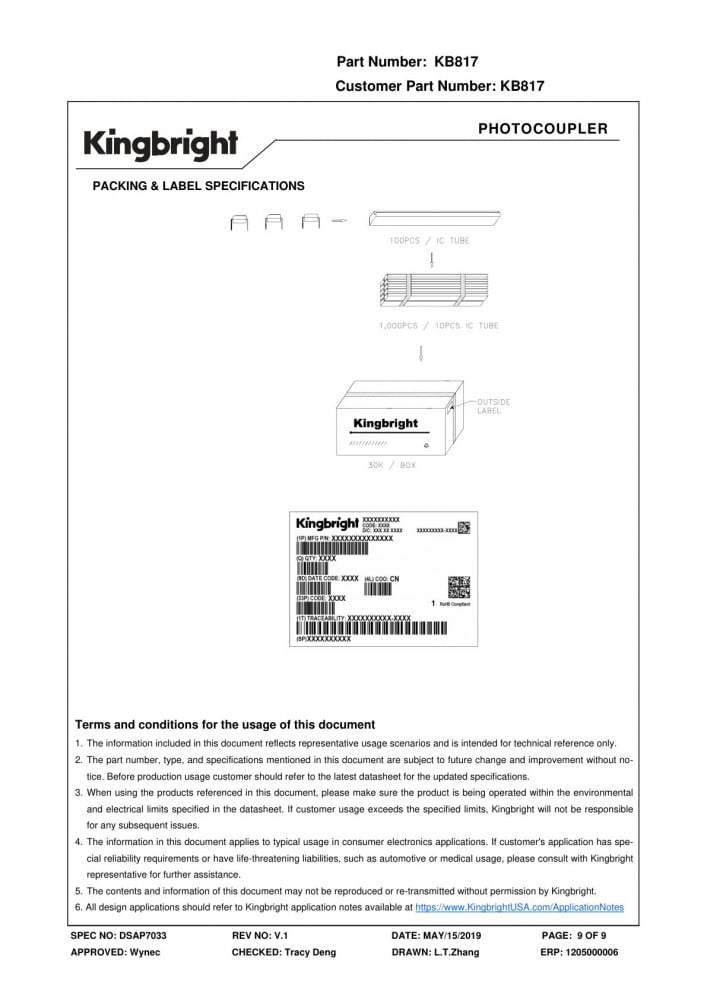 KB817 datasheet page 9