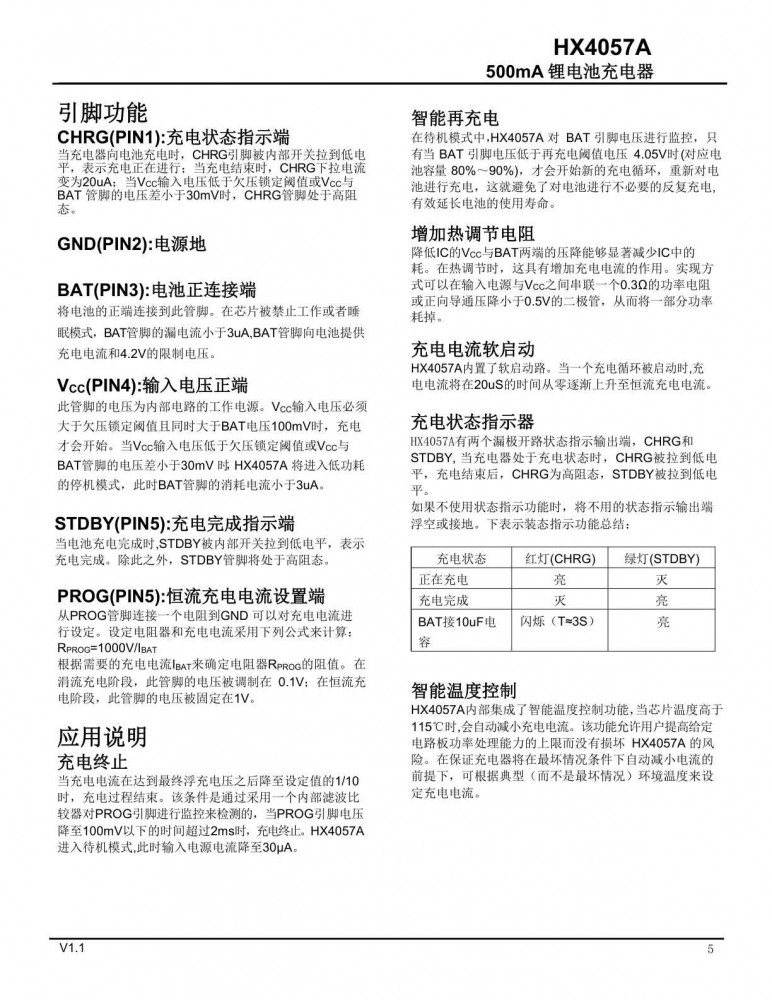 HX4057A datasheet page 5