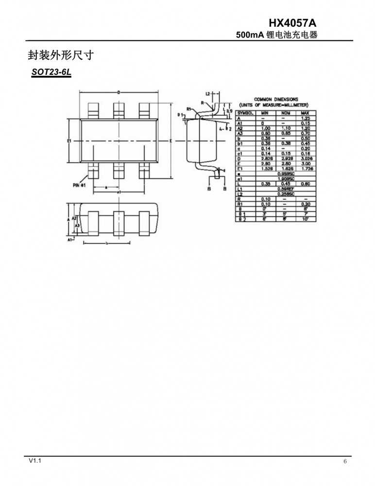 HX4057A datasheet page 6