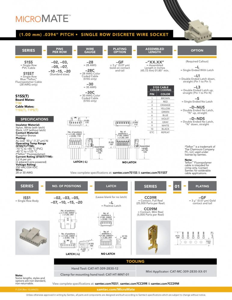 Samtec ISS1-04-L technical document preview