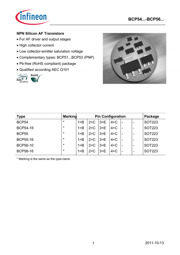 BCP5616H6327 datasheet page 1