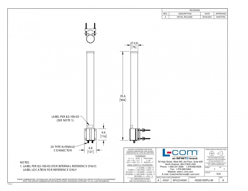 HG3513DPU-45 technical document page