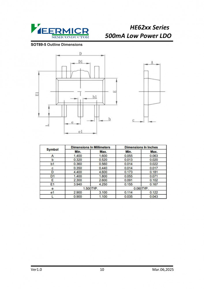 HE6236MPR datasheet page 10