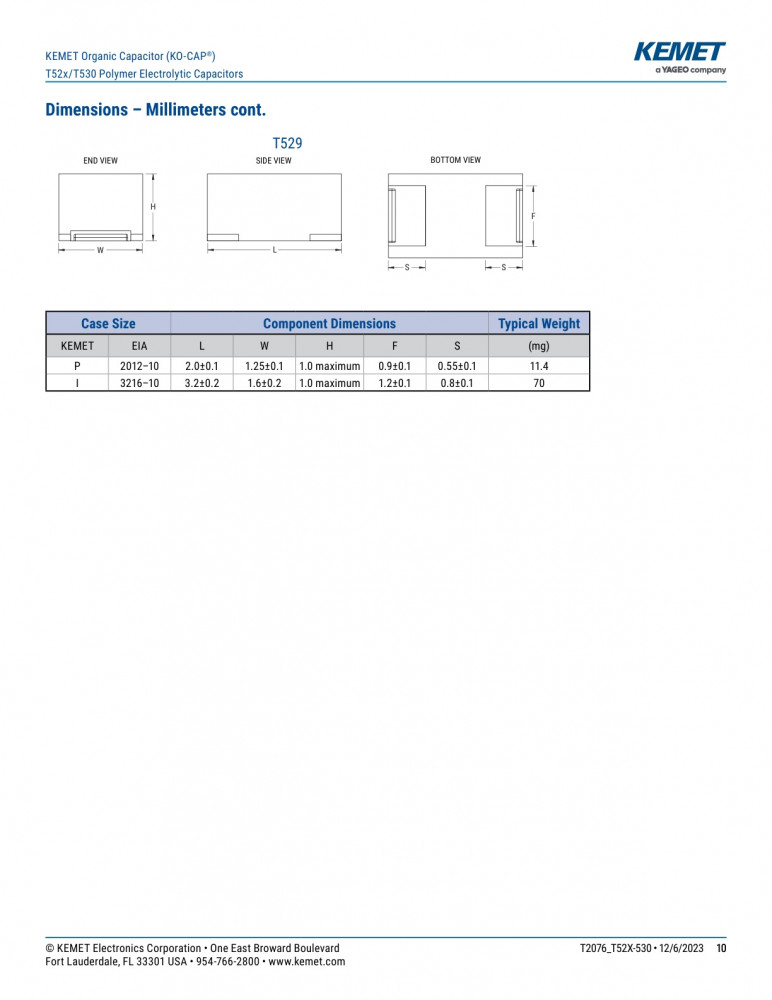 KEMET KO-CAP datasheet page 10