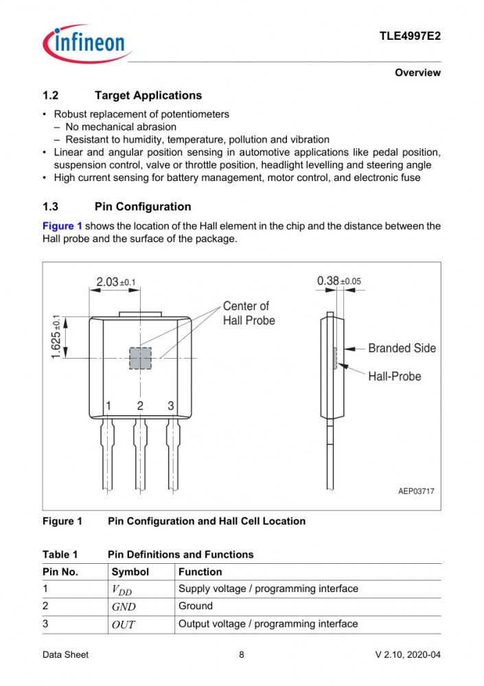 TLE4997E2 datasheet page 8