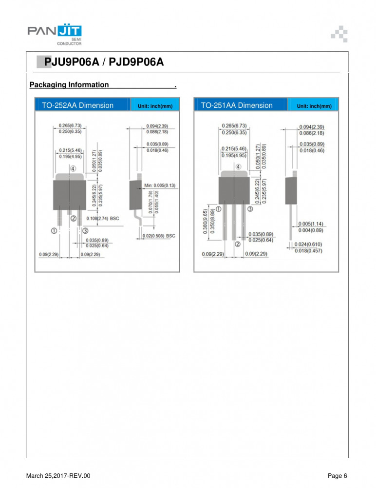 PJD9P06A datasheet page 6