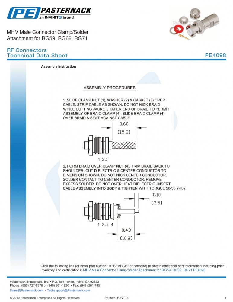 PE4098 datasheet page 3