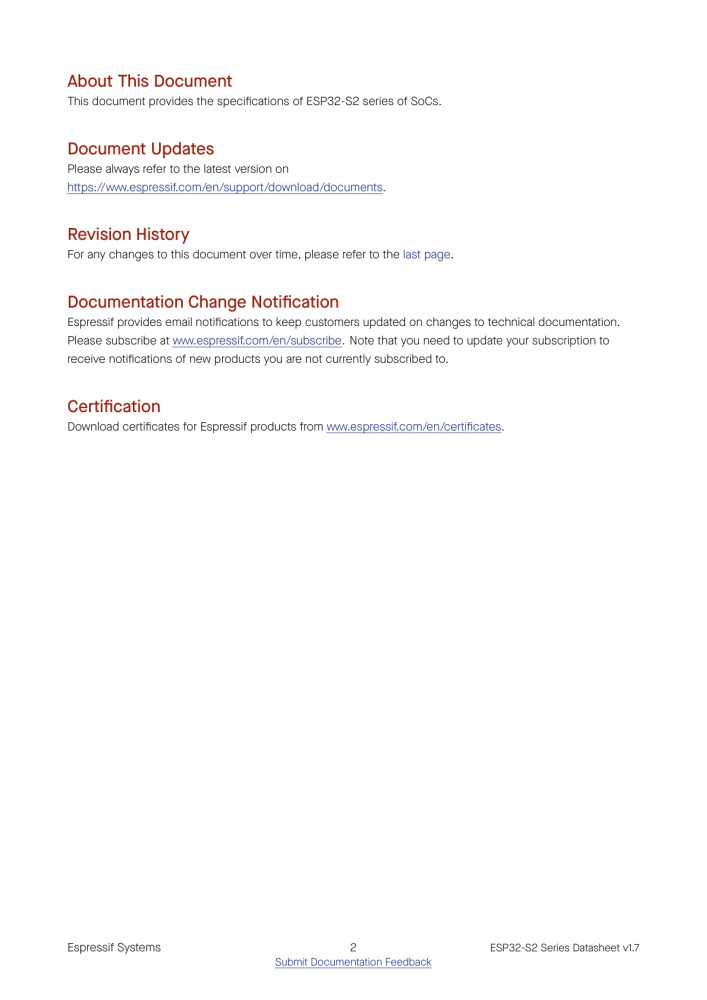 ESP32-S2 documentation page 2
