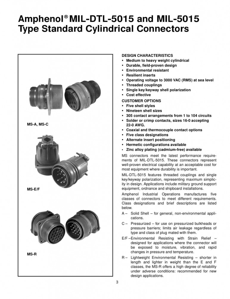 Amphenol MS/Standard catalog page 4