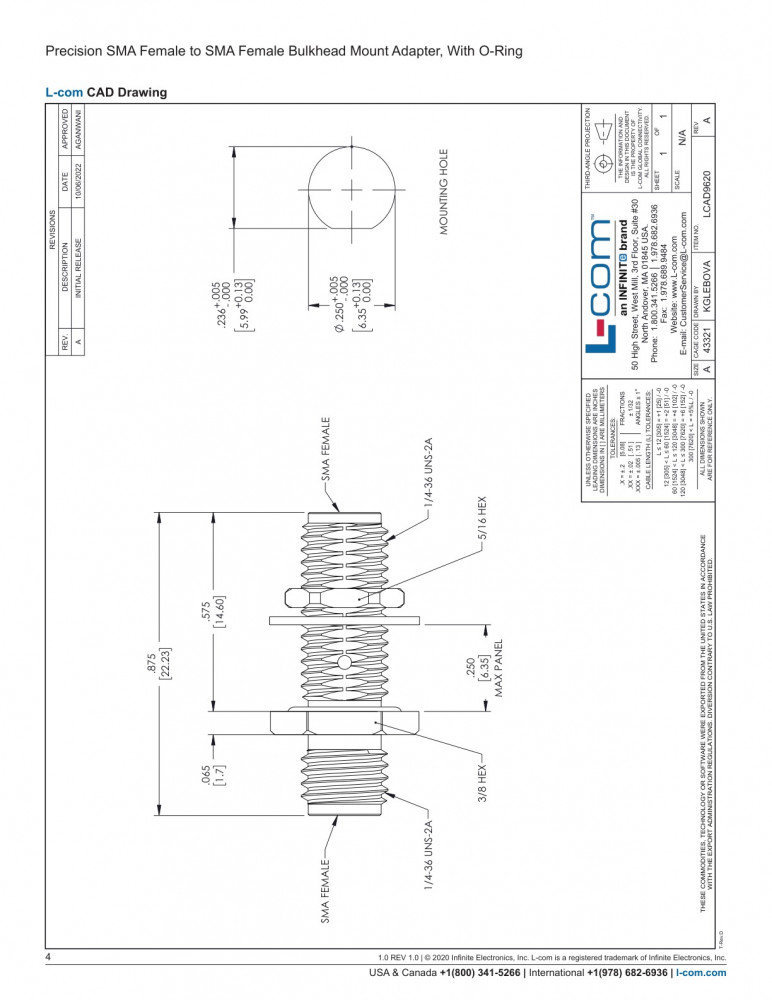 LCAD9620 datasheet page 4