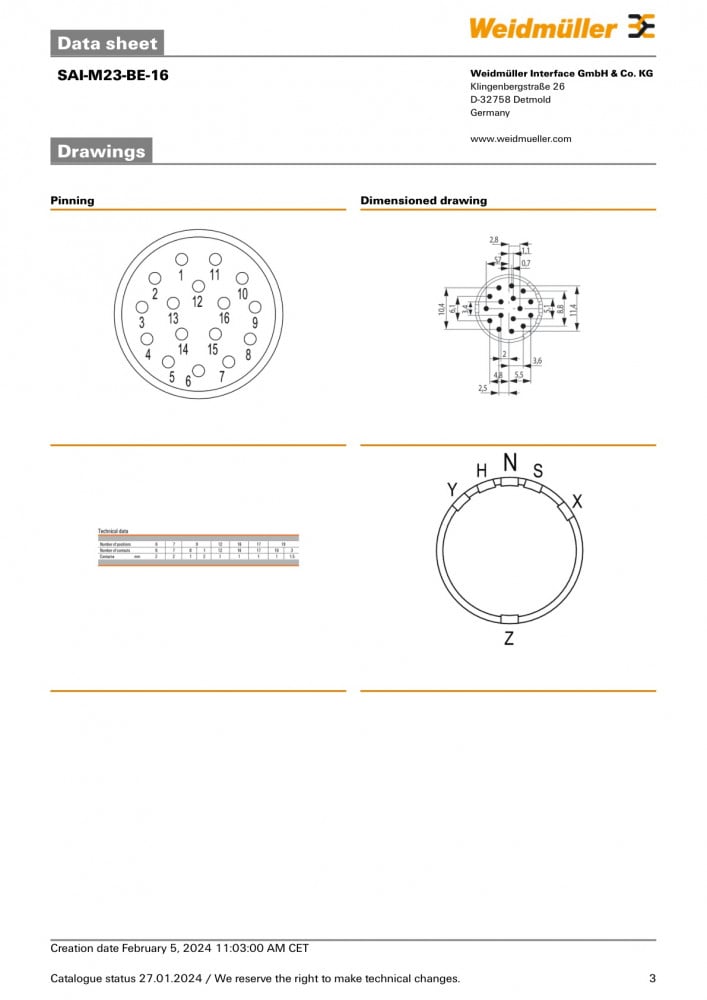WEIDMULLER 1170090000 technical document page 3