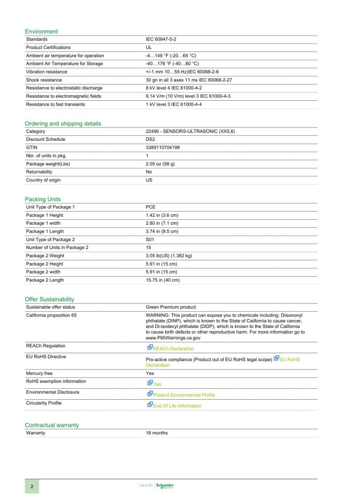 XX7V1A1NAM12 technical document page 2