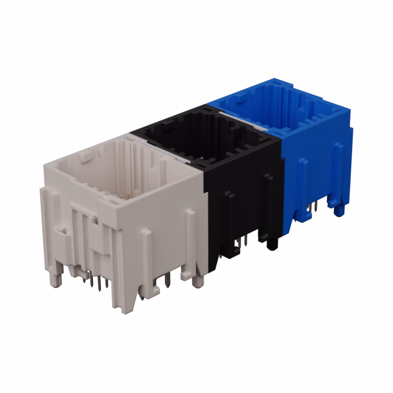 stAK50h 3 Bay Vertical Hybrid Header, 84 Circuits, Bay 1: 25 Circuit/Key 2/Gray; Bay 2: 27 Circuit/Key 1/Black; Bay 3: 32 Circuit/Key 2/Blue; Tray for sale