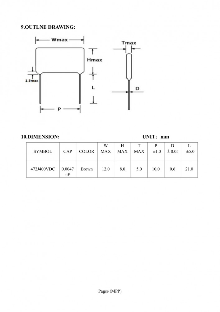 MPP472J400D01 specification page 7