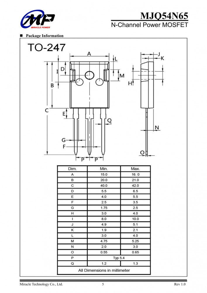 MJQ54N65 datasheet page 5