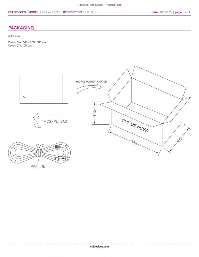 CBL-UA-UC-1WT datasheet page 3