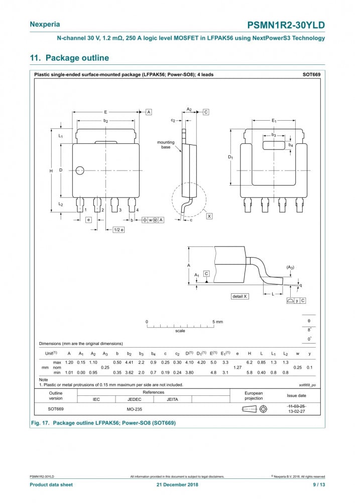 PSMN1R2-30YLD datasheet page 9