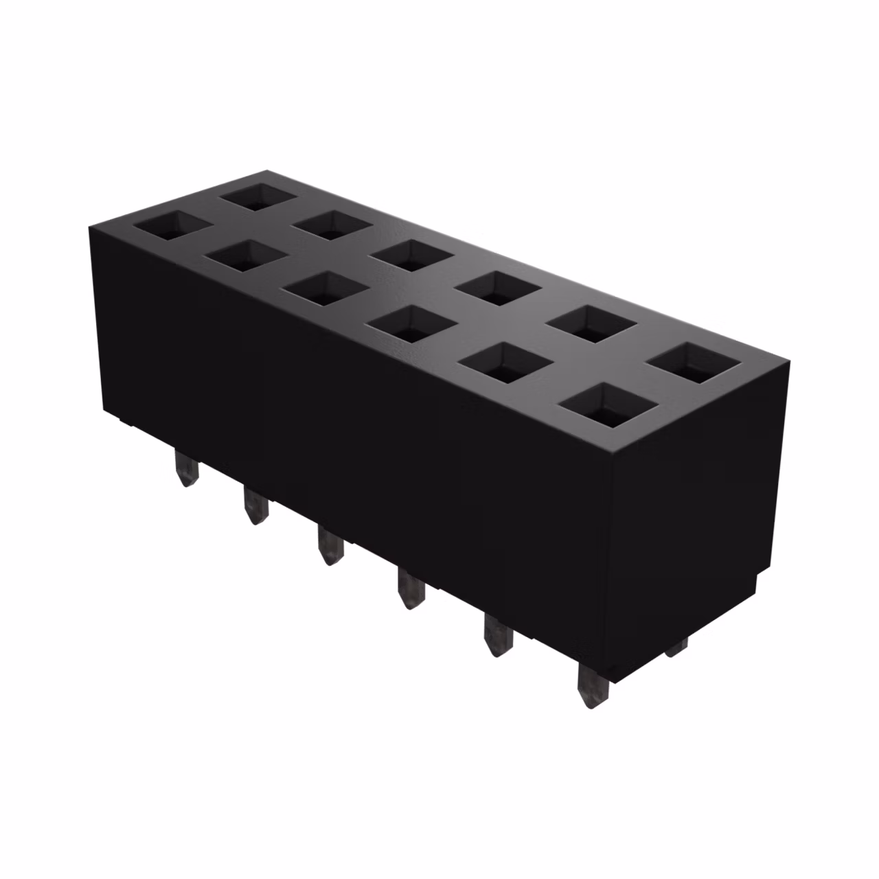 2.00mm Pitch Milli-Grid Receptacle, Through Hole, Top Entry, 0.38µm Gold (Au) Plating, 12 Circuits, Lead-Free, Tube for sale