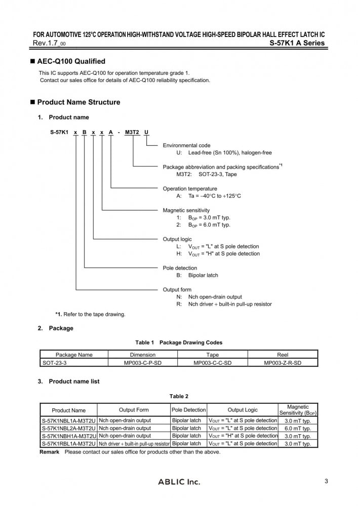 S-57K1 datasheet page 3