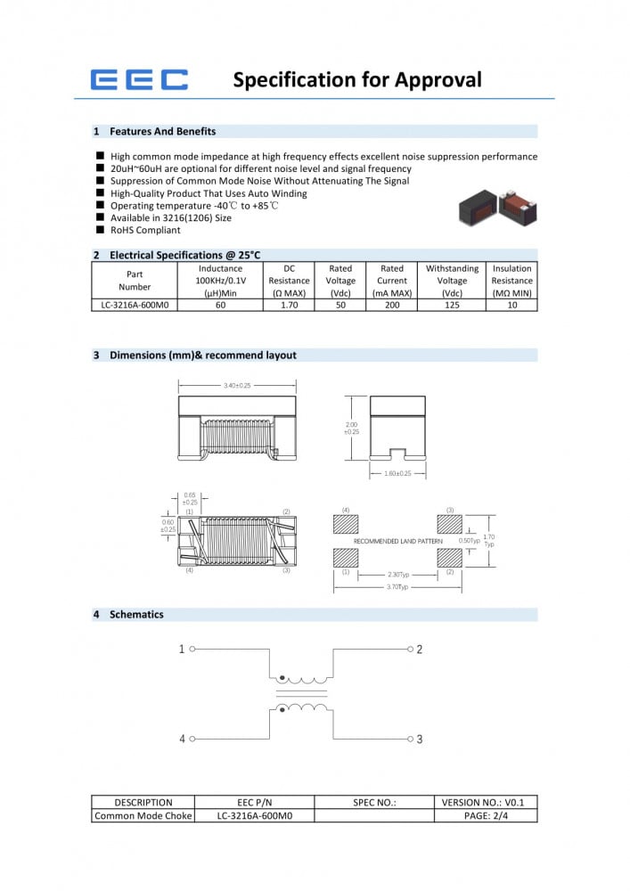 LC-3216A-600M0 specification page 3