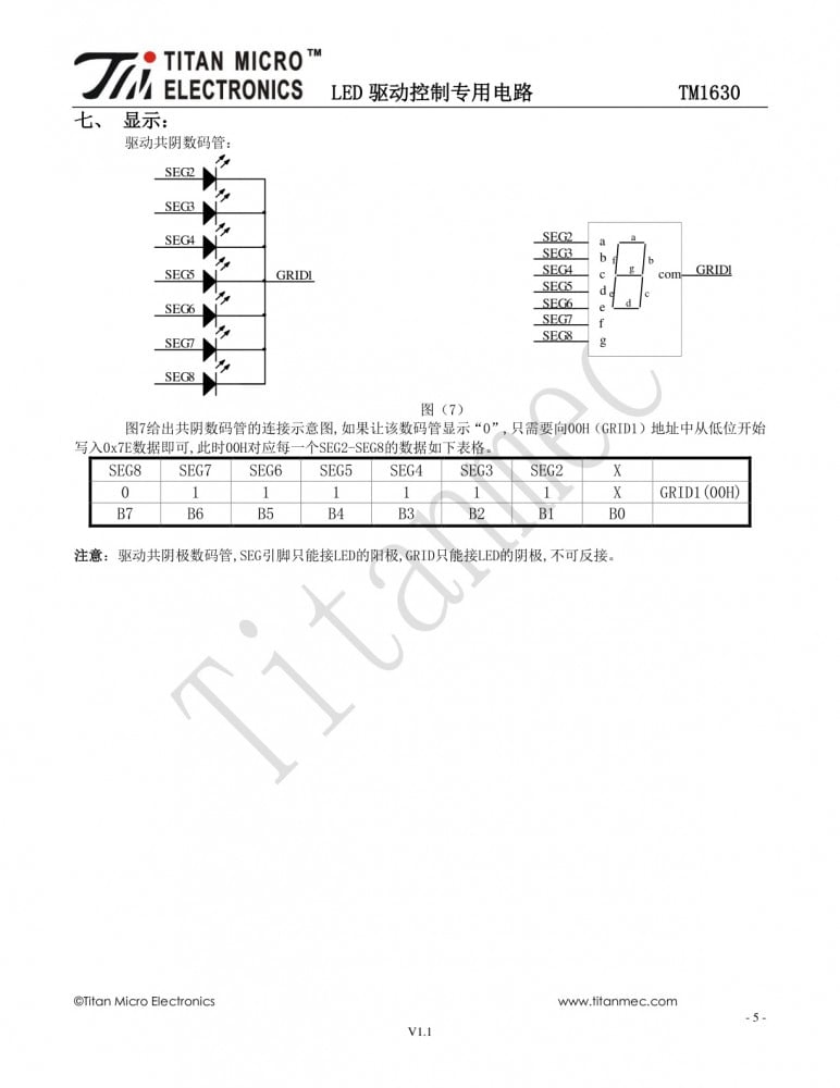 TM1630 datasheet page 5