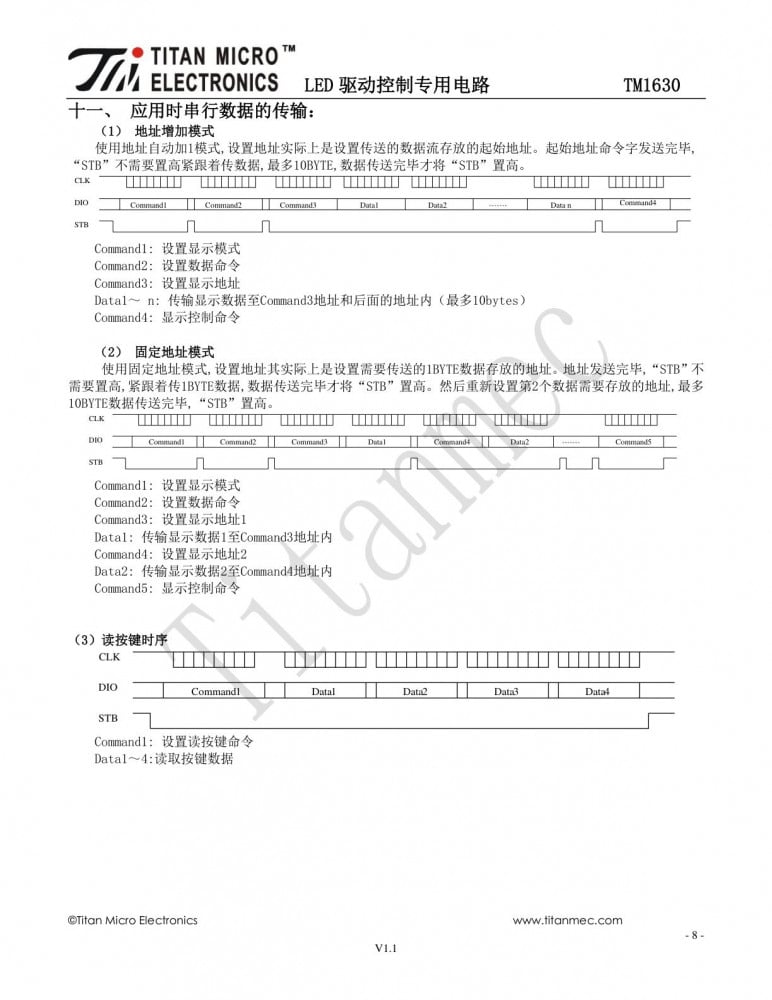TM1630 datasheet page 8