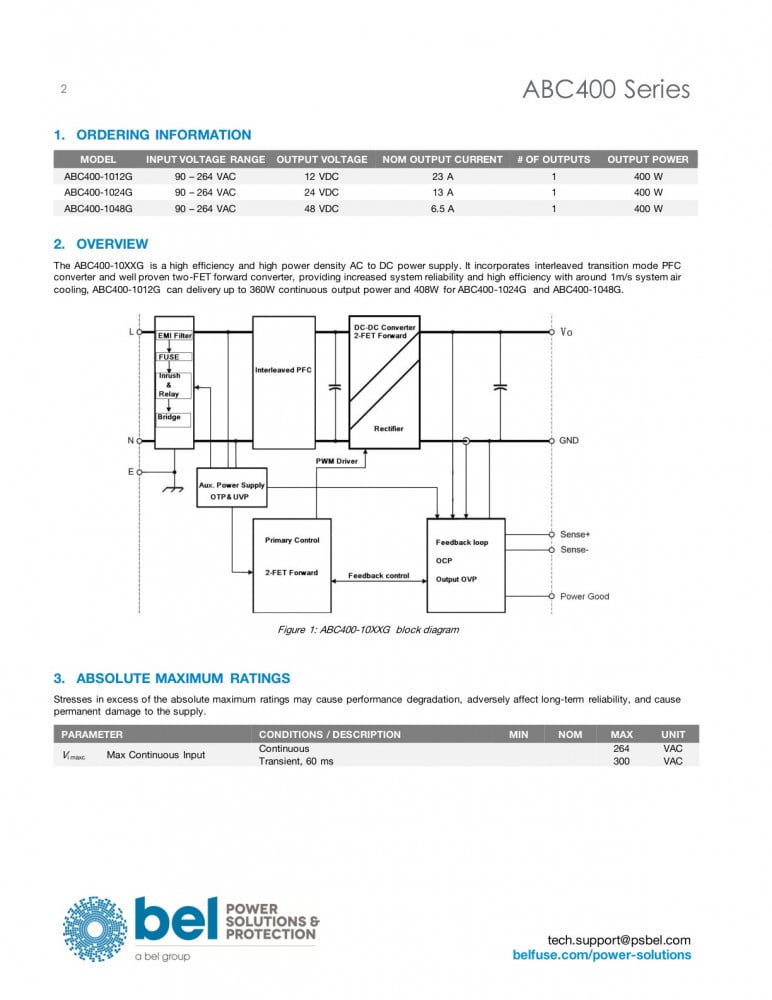 ABC400-1012G datasheet page 2