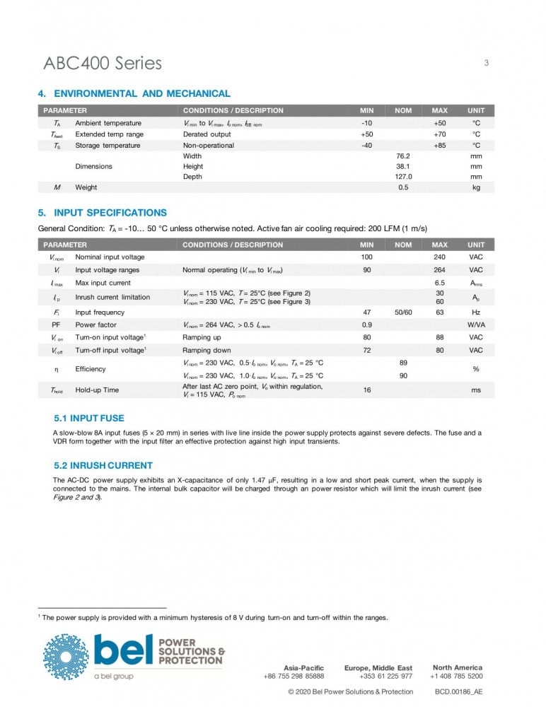 ABC400-1012G datasheet page 3
