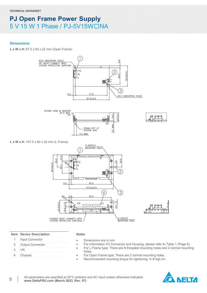 PJ-5V15WBNA datasheet page 5