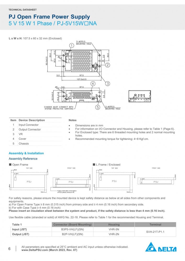 PJ-5V15WBNA datasheet page 6