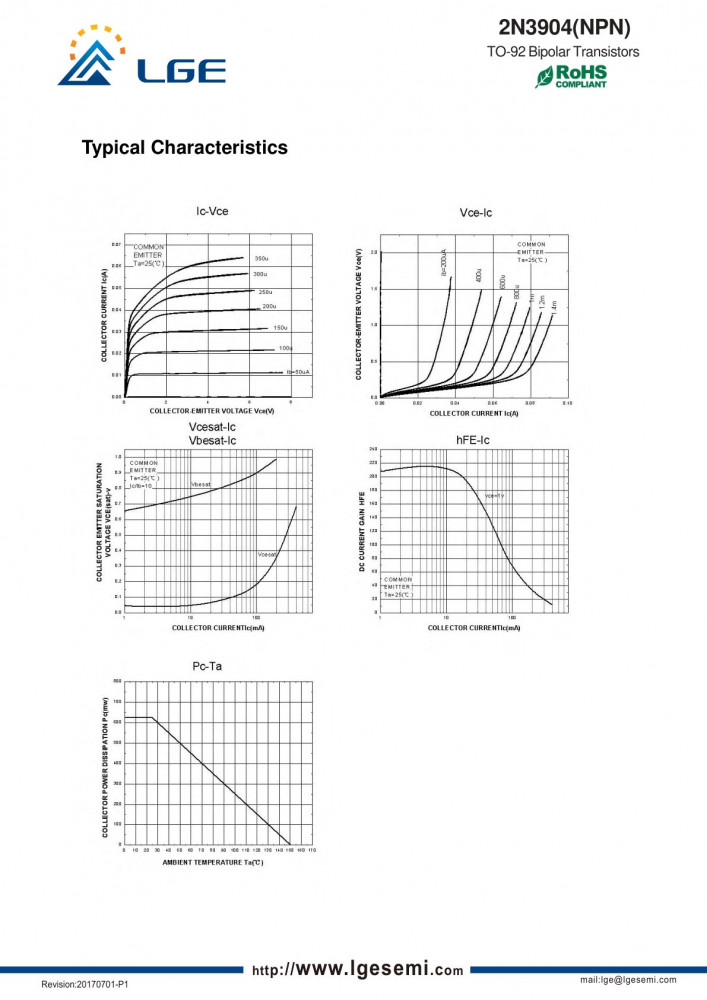 LGE 2N3904 datasheet page 2