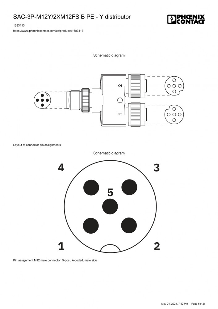Phoenix Contact 1683413 product documentation page 5