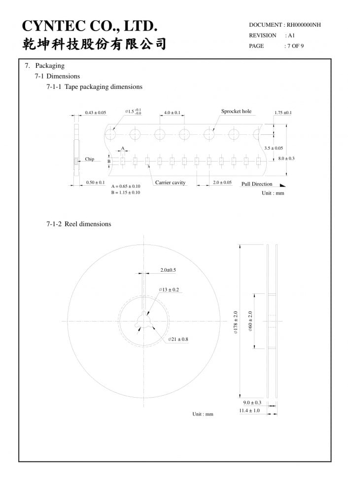 PFR05S-332-JNH technical document page 7