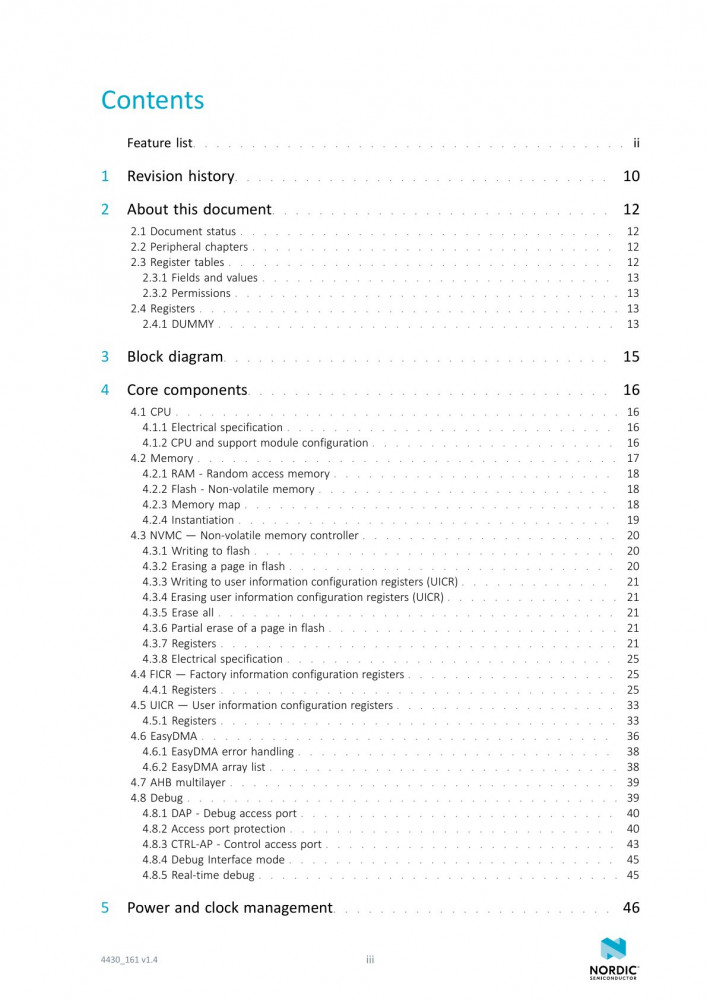 nRF52810 datasheet page 3