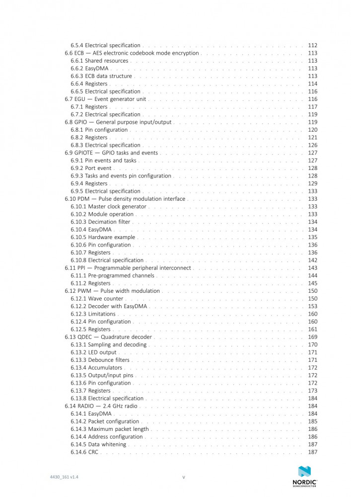 nRF52810 datasheet page 5