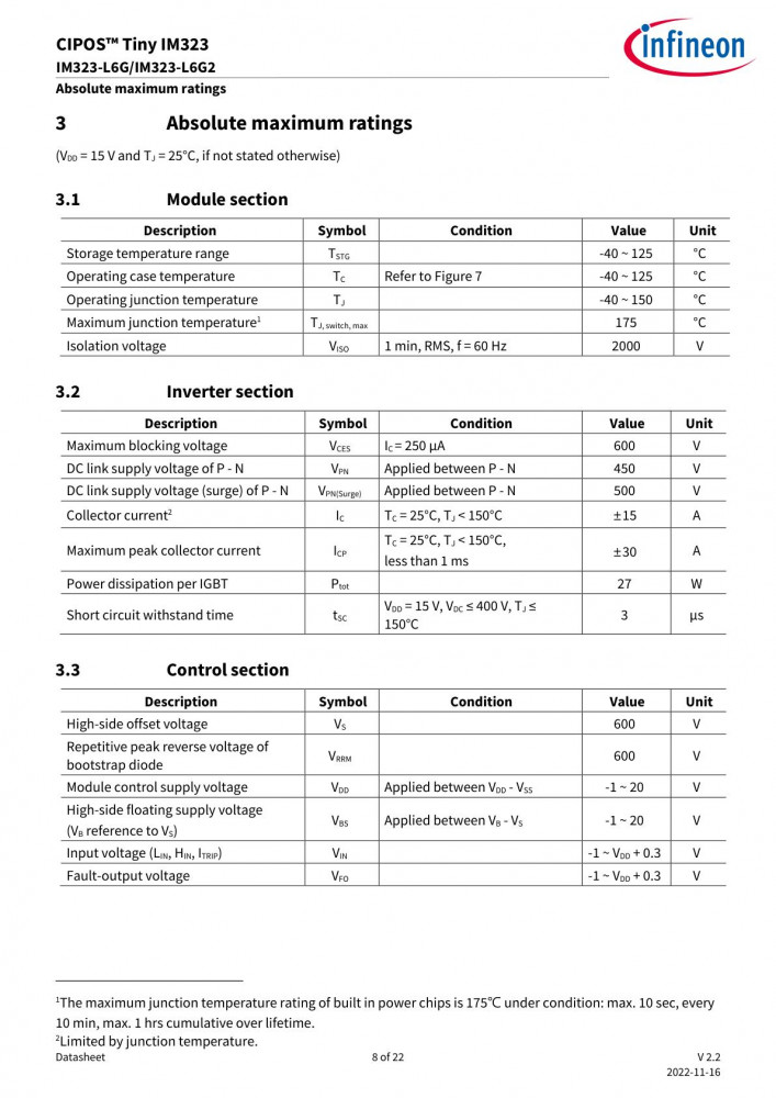 IM323 datasheet page 8