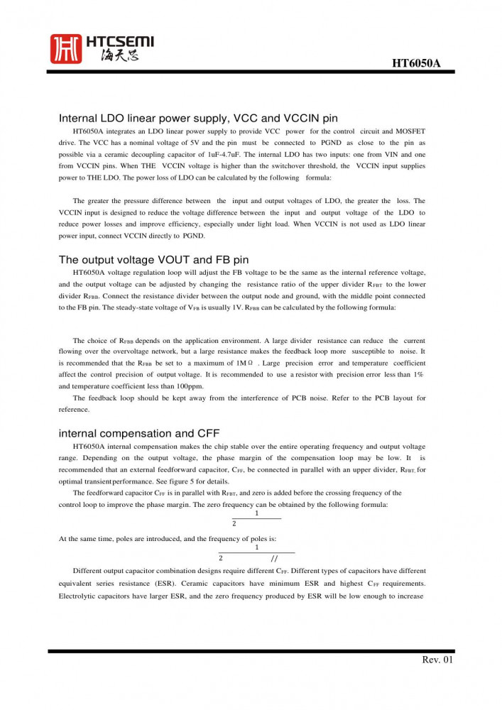 HT6050AREZ datasheet page 8