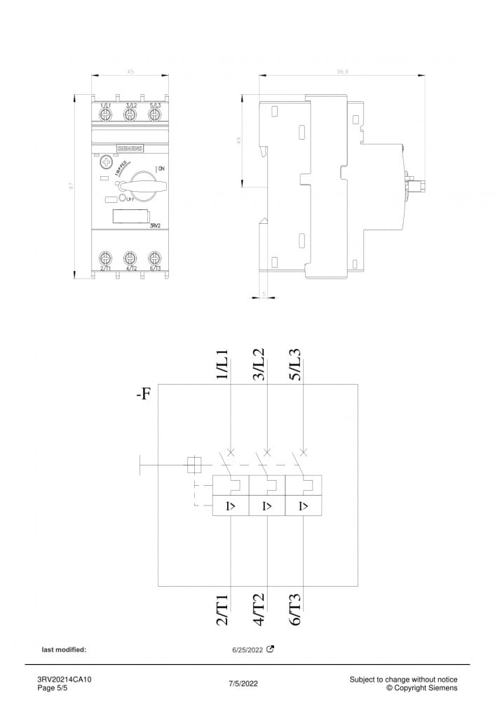 3RV20214CA10 datasheet page 5