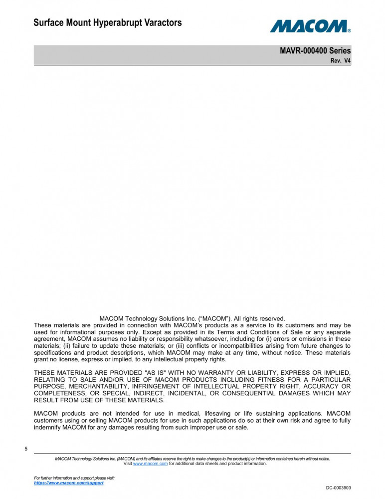 MAVR-000404-0287FT datasheet page 5