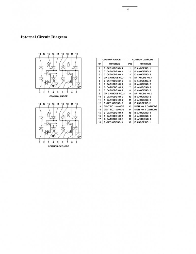 HDSP-521G datasheet page 4
