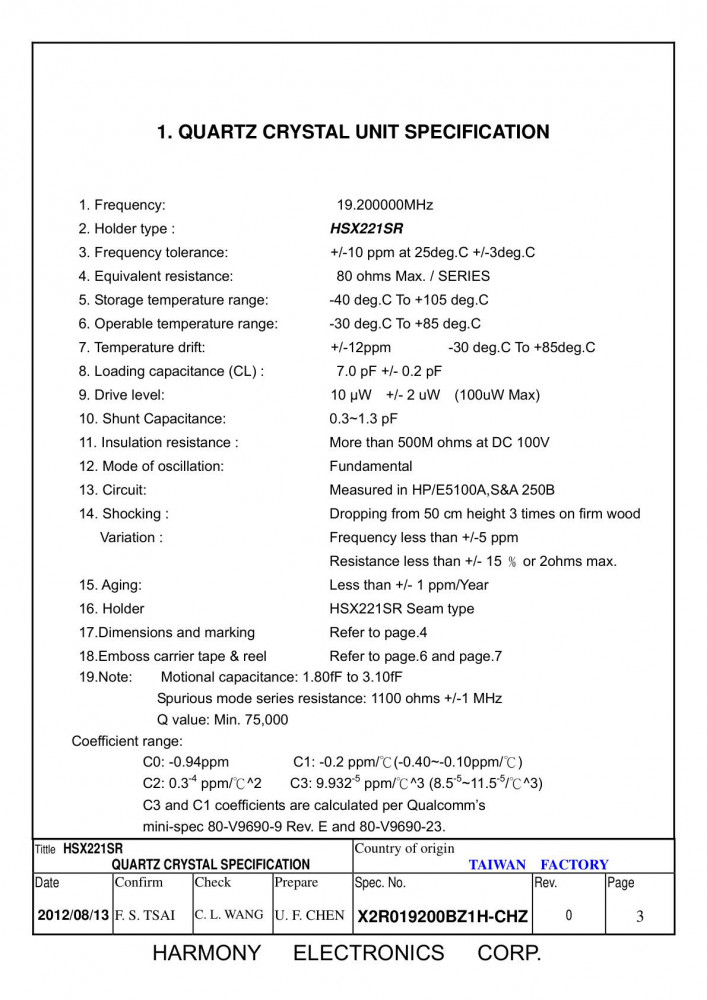 HELE X2R019200BZ1H-CHZ specification page 3