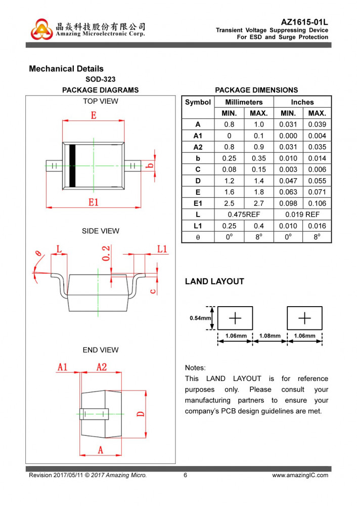 AZ1615-01L datasheet page 6