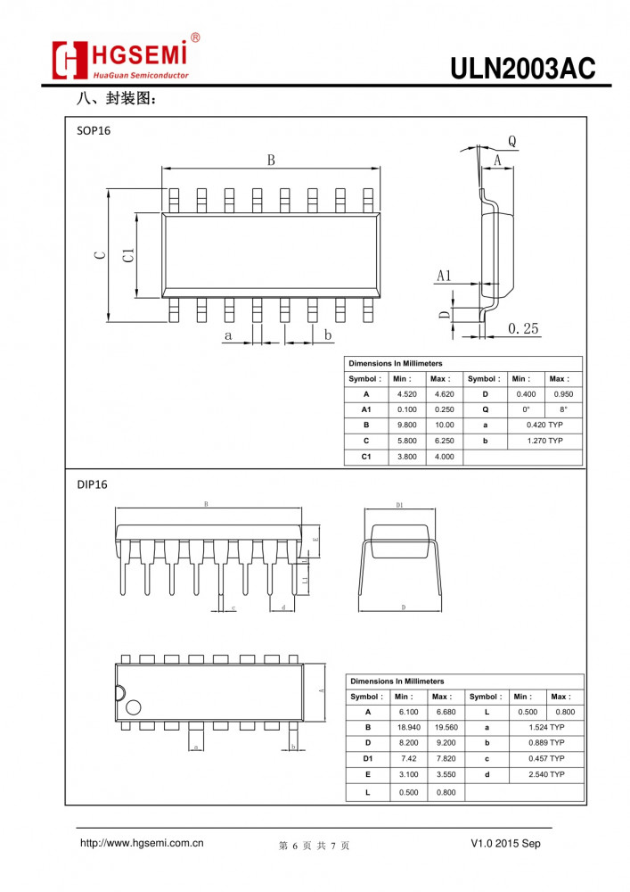 ULN2003AC datasheet page 6