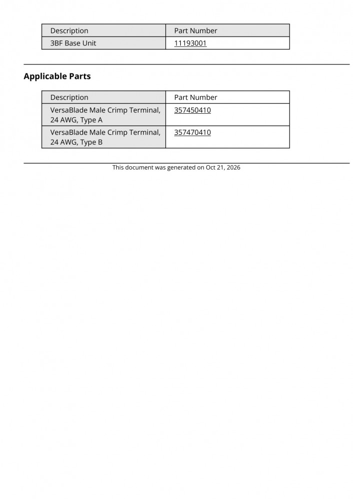 Technical document page 3 for product 639120700