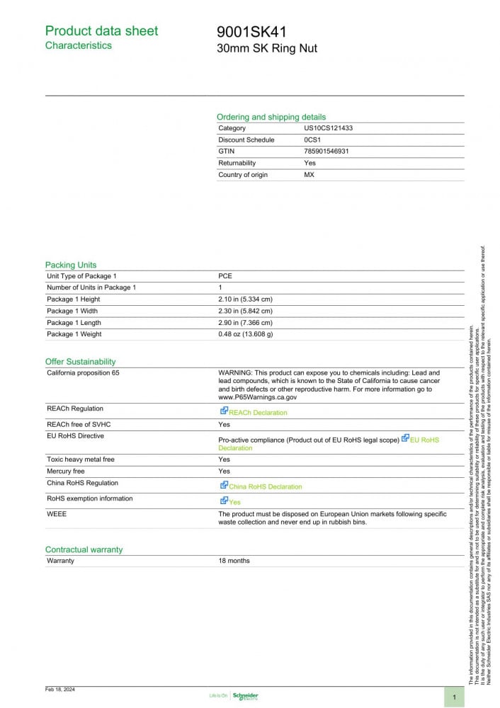 9001SK41 technical document preview