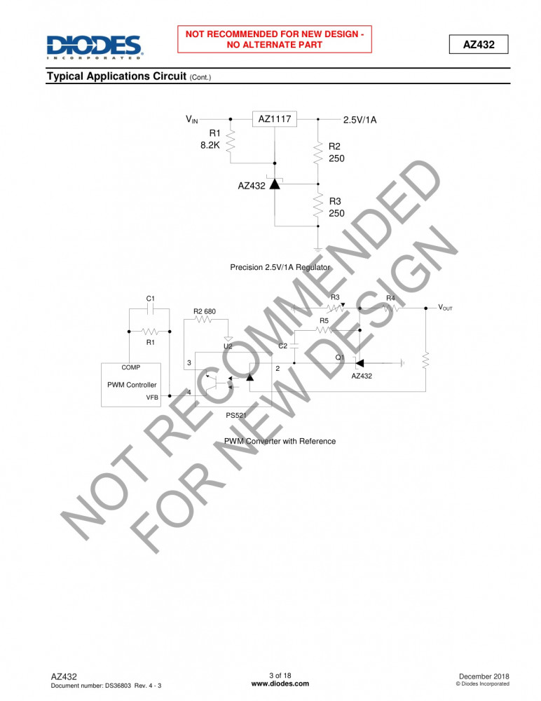 AZ432 datasheet page 3