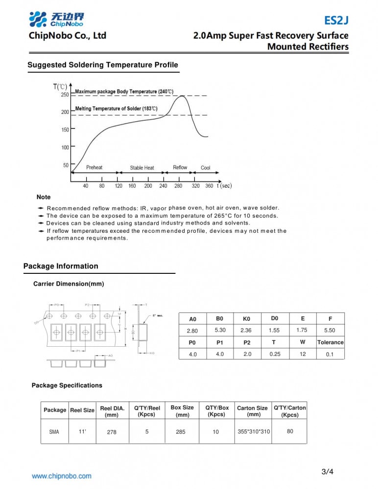 ES2J datasheet page 3
