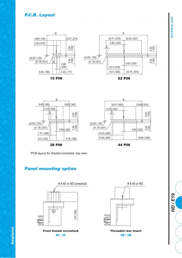 Amphenol L77HDA26SD1CH4F technical document page 3